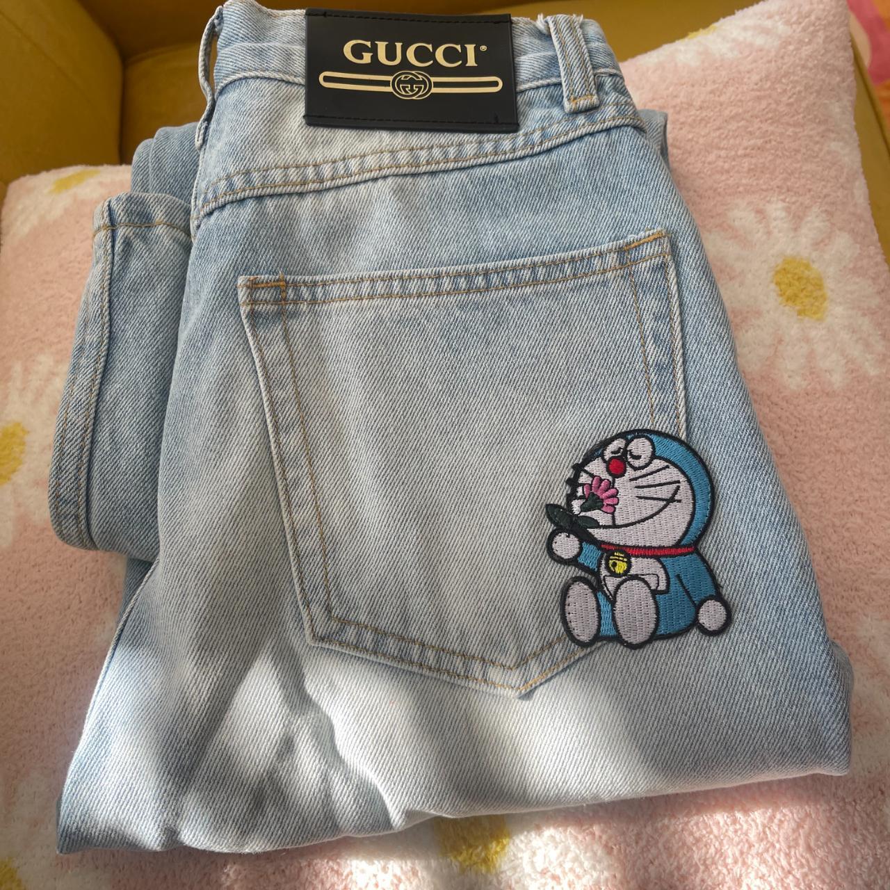 Doraemon x Gucci Jeans Brand new, never worn, with... - Depop
