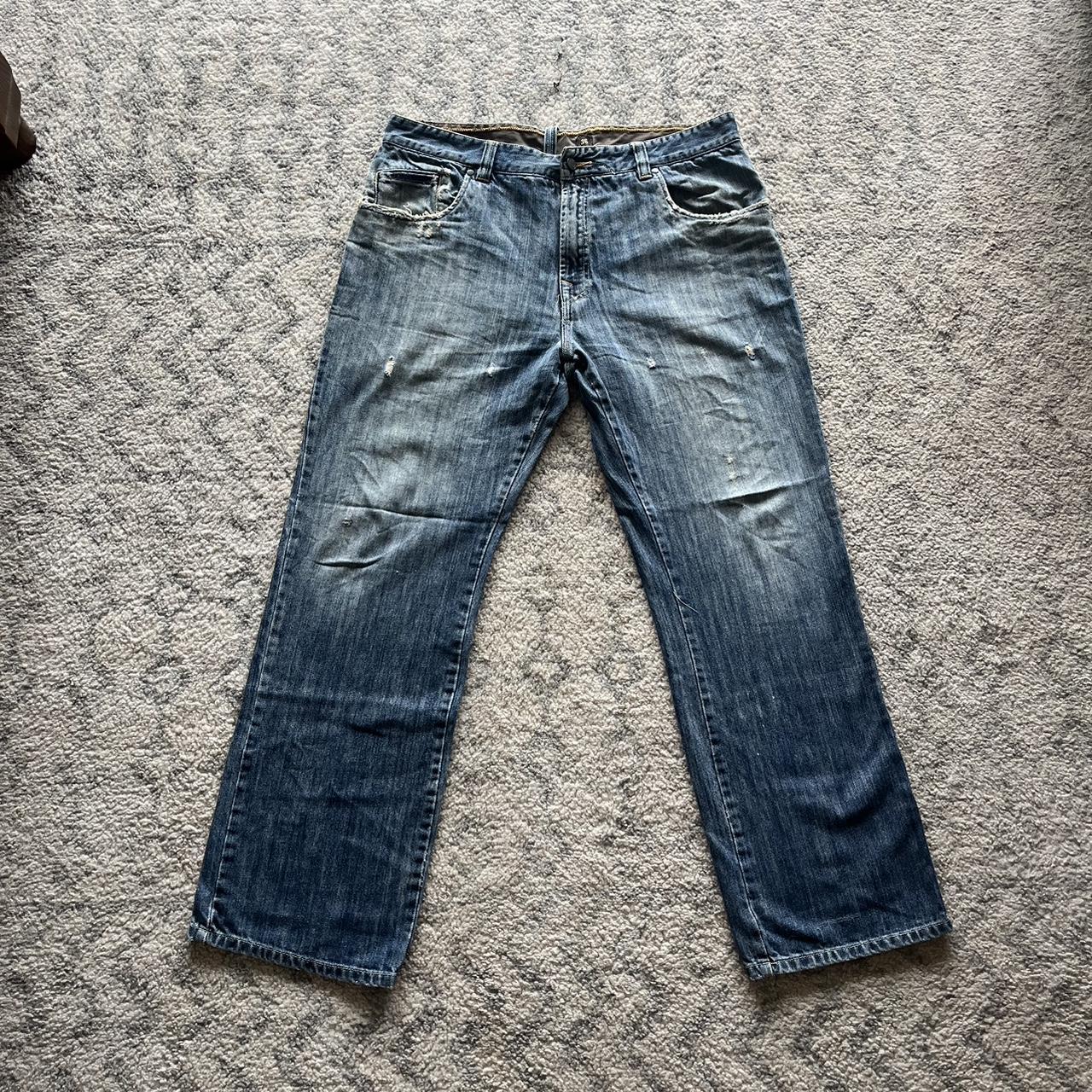 Rusty Men's Blue Jeans | Depop