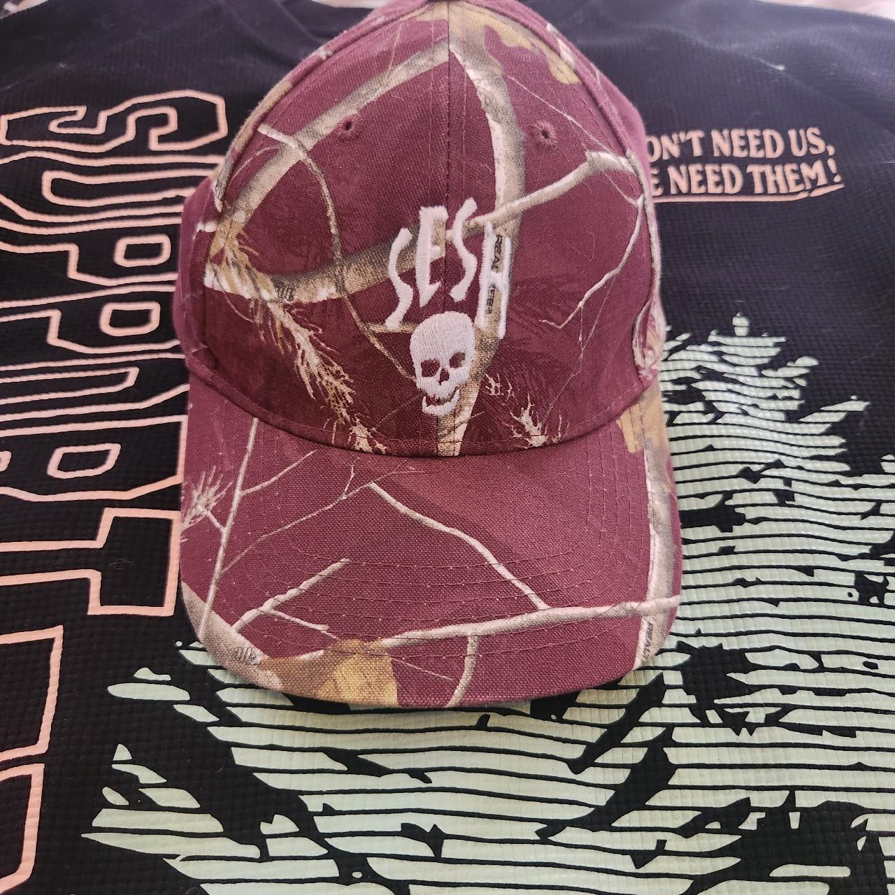 Teamsesh Realtree Red Skull Logo Hat #teamsesh #gbc... | Depop