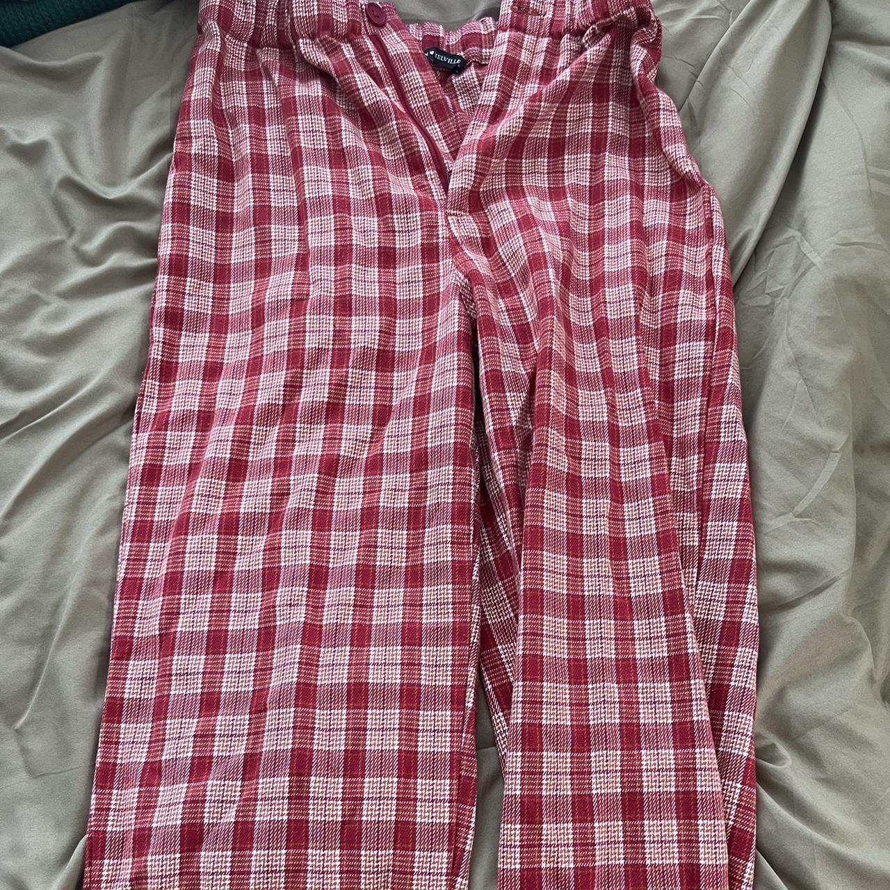 red checkered brandy pants only worn a couple times... - Depop