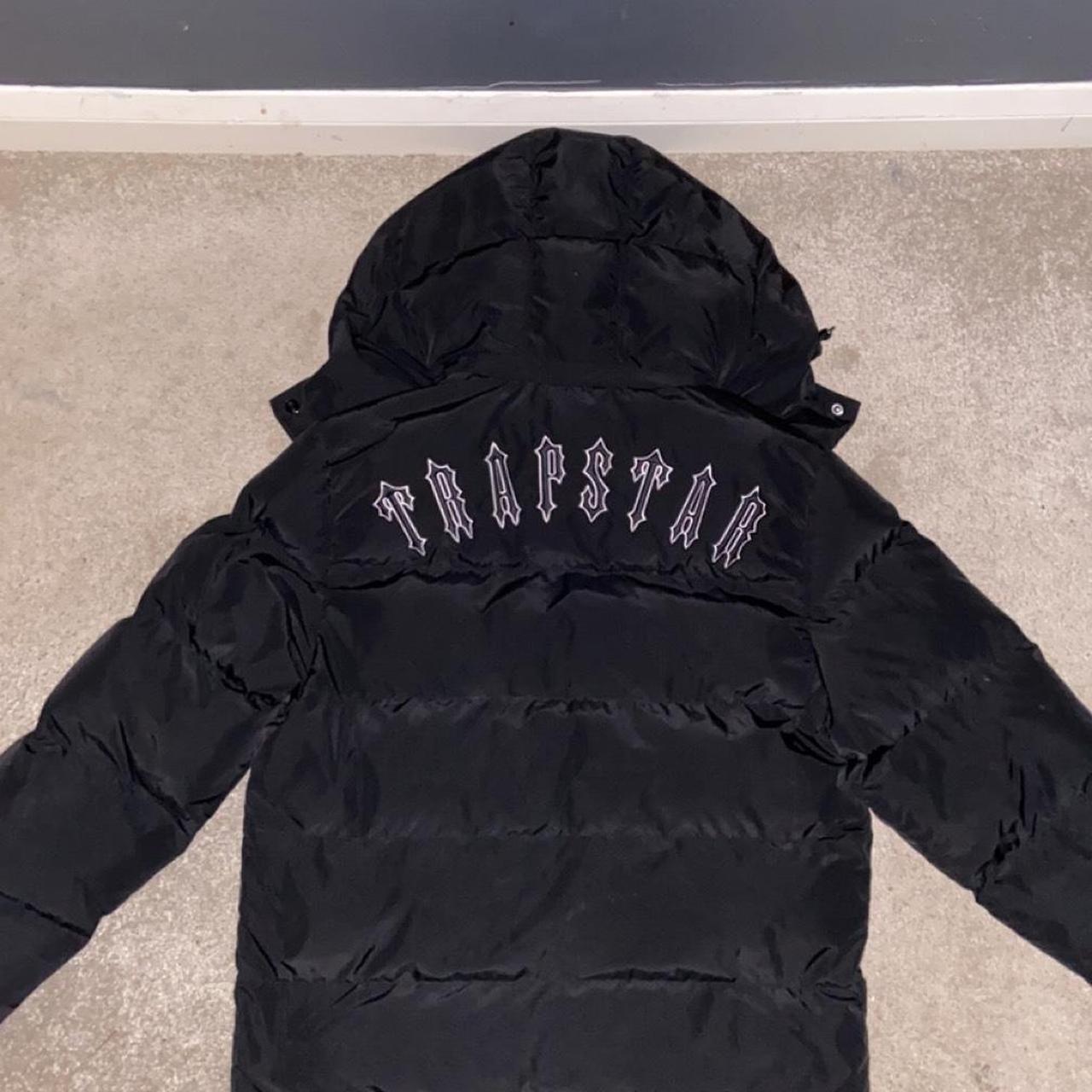 Black trapstar coat - Depop