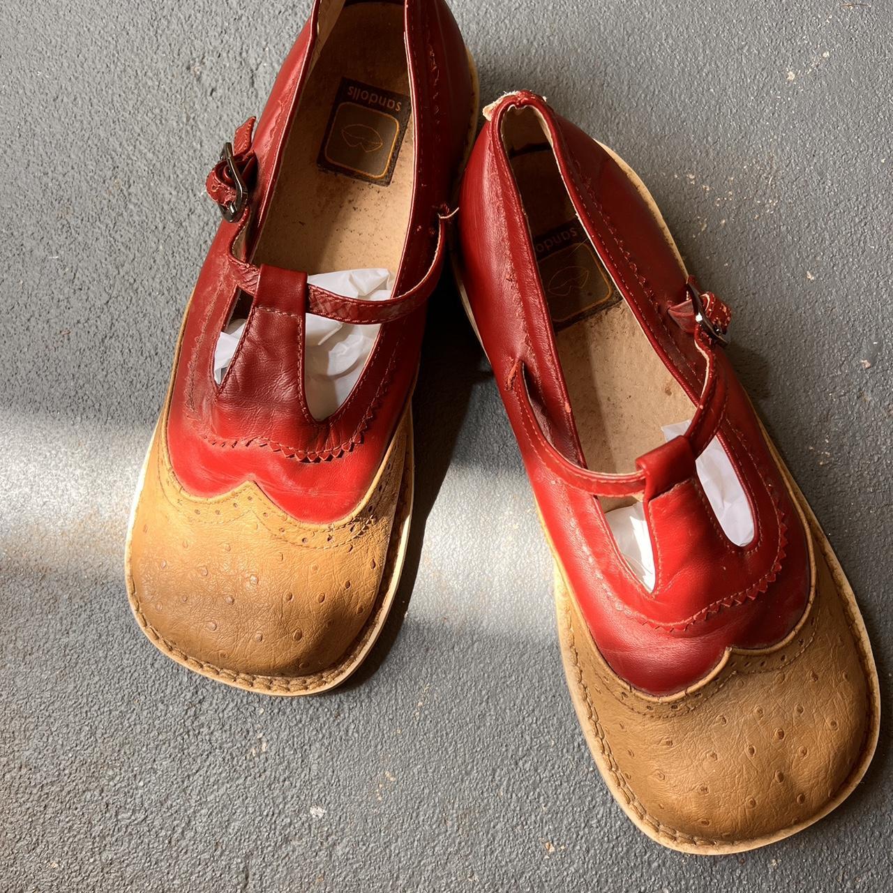 Gorgeous vintage red shoes. Brand -sandolls. I’m... - Depop