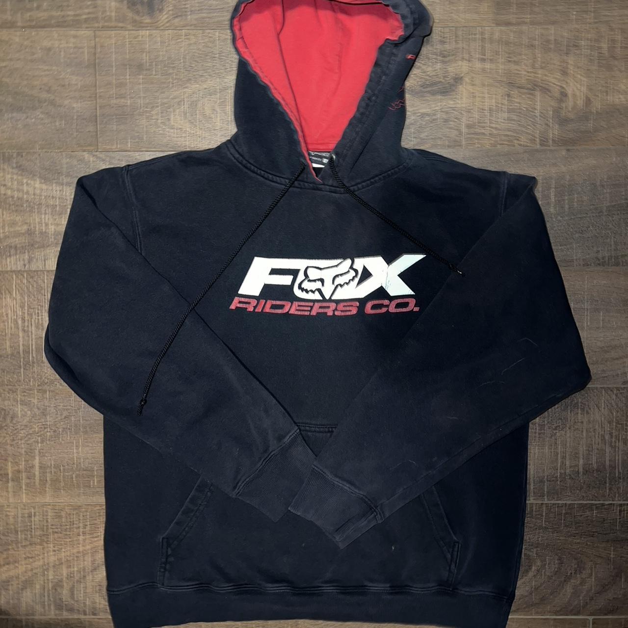 Black Fox Racing Hoodie Size L, Worn But In Great... - Depop