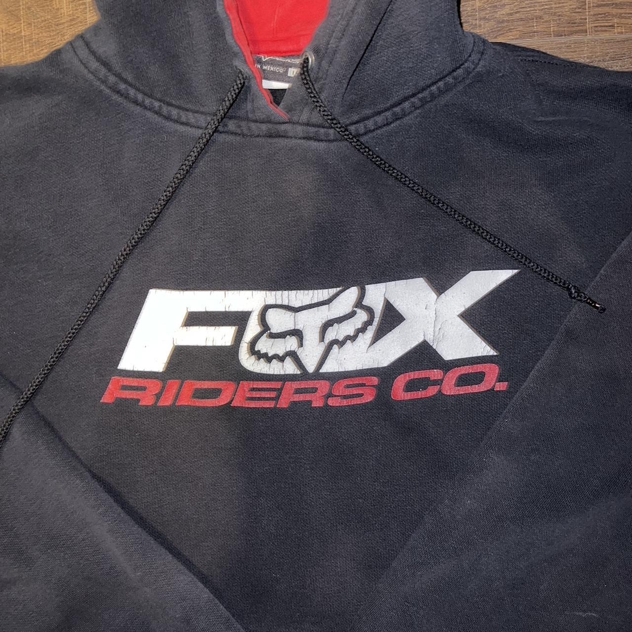 Black Fox Racing Hoodie Size L, Worn But In Great... - Depop