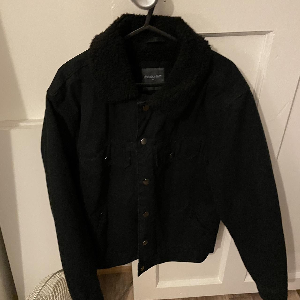 Primark canvas jacket with Borg inlay - Depop