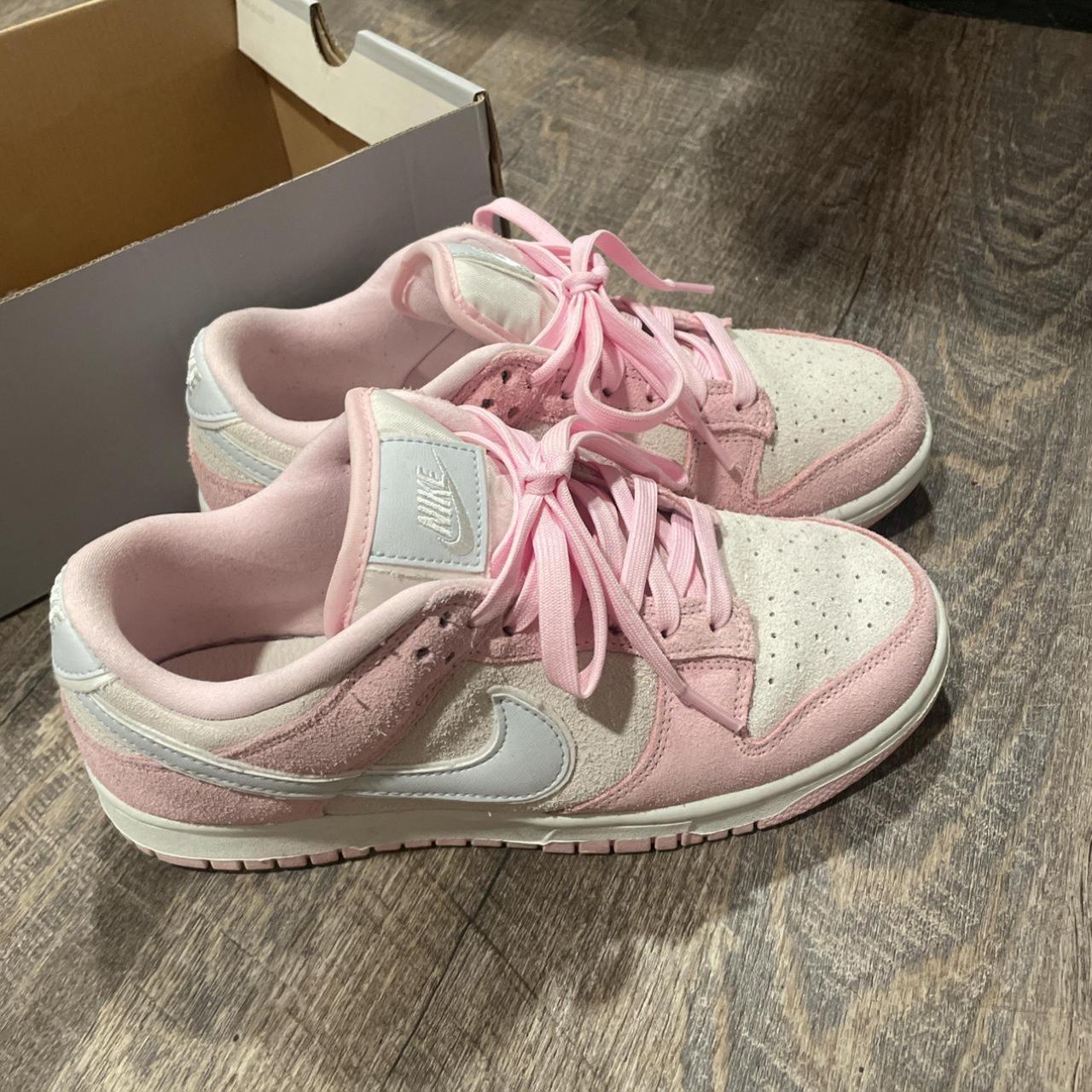 MESSAGE ME BEFORE BUYING Pink foam nike dunks Great... | Depop