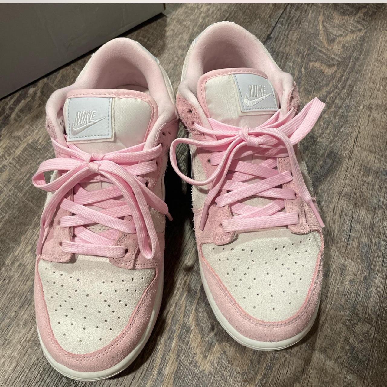 MESSAGE ME BEFORE BUYING Pink foam nike dunks Great... | Depop