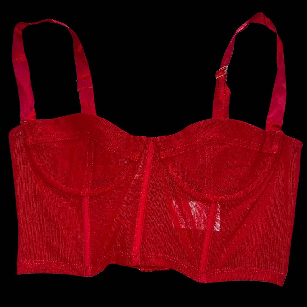 Red corset top from oh Polly! Brand new with tags,... - Depop