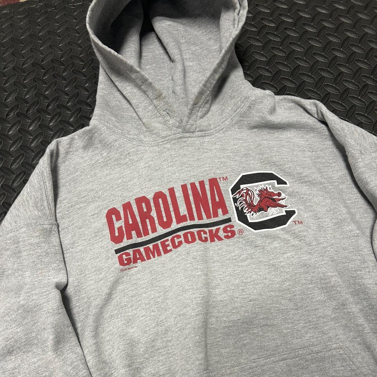 Grey and red South Carolina Gamecocks hoodie #USC... | Depop