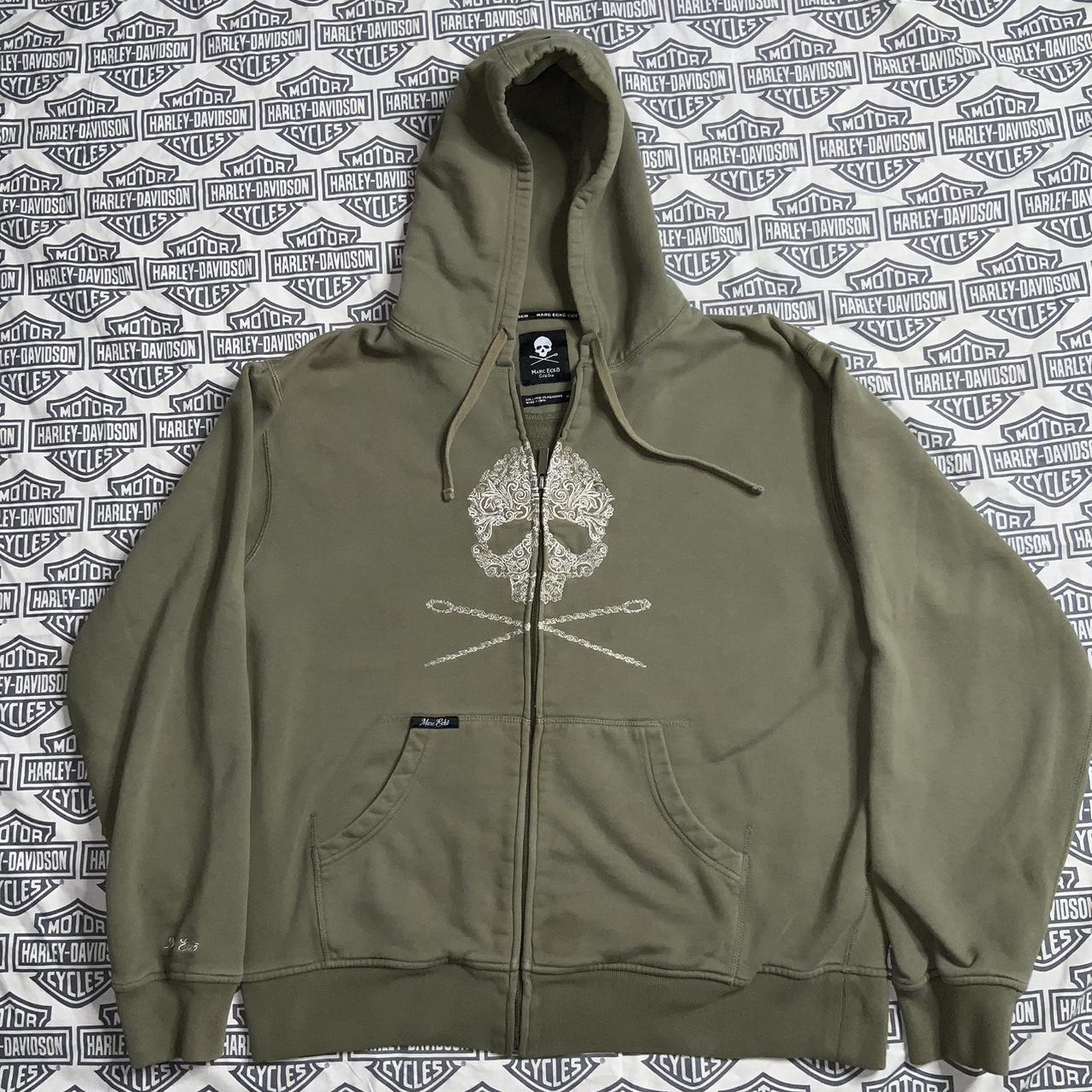 Marc Ecko hoodie Embroidered hits Condition... - Depop