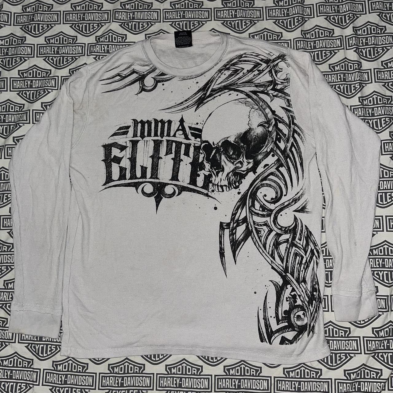 MMA elite shirt Great skull graphic Good... - Depop