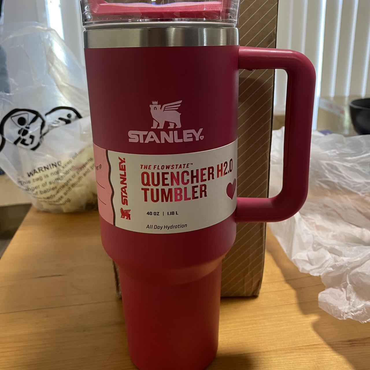 Valentine’s Day pink Stanley 40oz Brand new in... - Depop