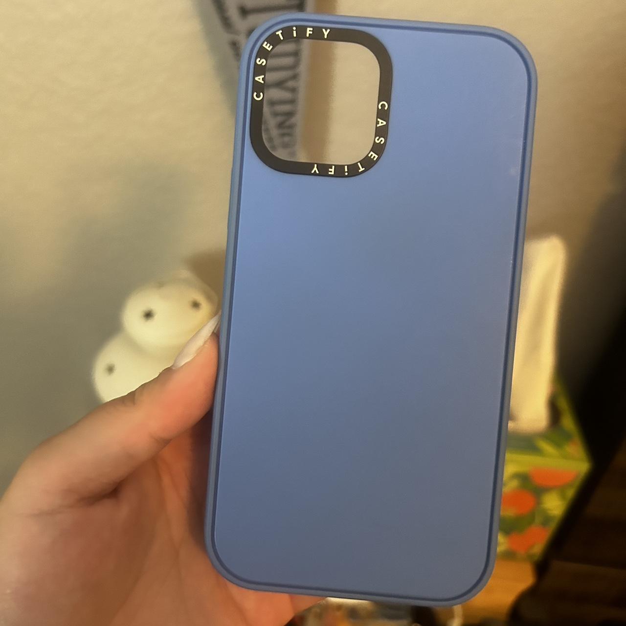 casetify iphone 12 blue case used a few times... - Depop