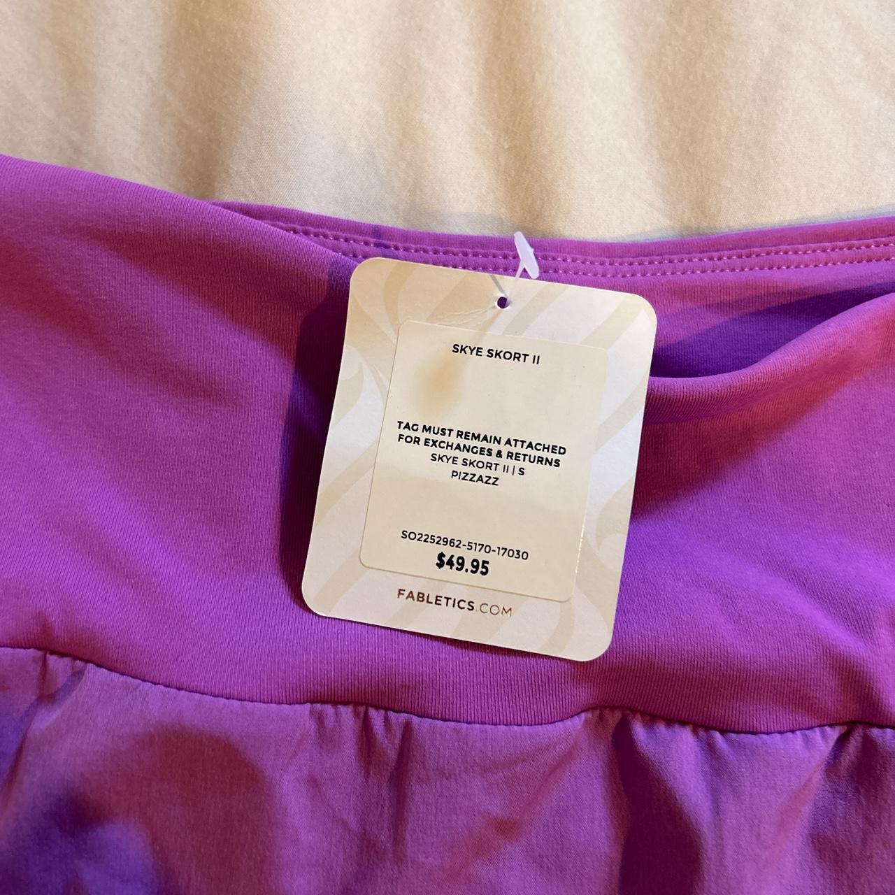Fabletics Skye Skort in Color Pizzazz NWT Size S... - Depop