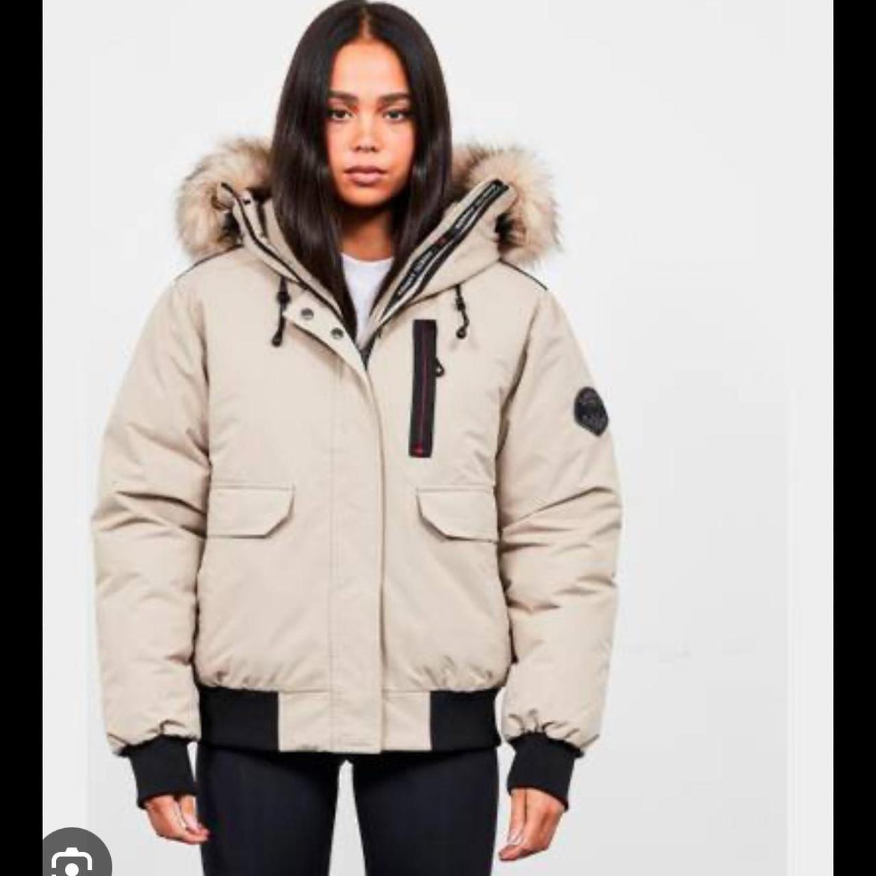 womans gabriella zavetti canada jacket beige/sand... - Depop