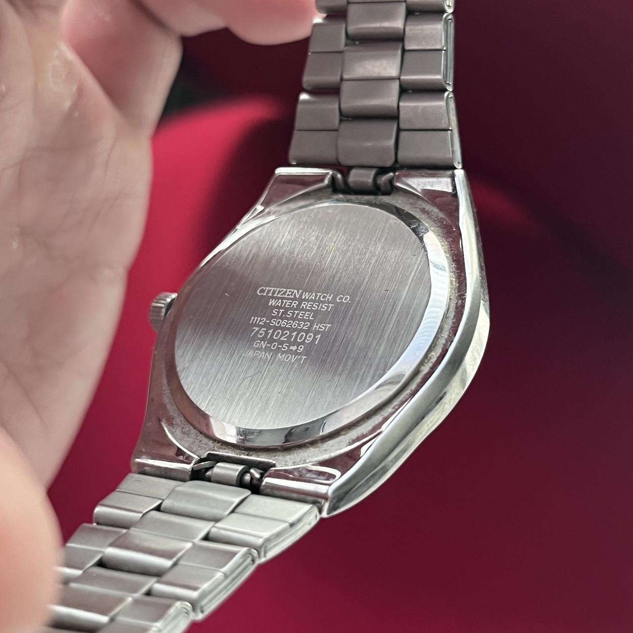 Vintage 90s Japanese Citizen Quartz Watch Silver... - Depop