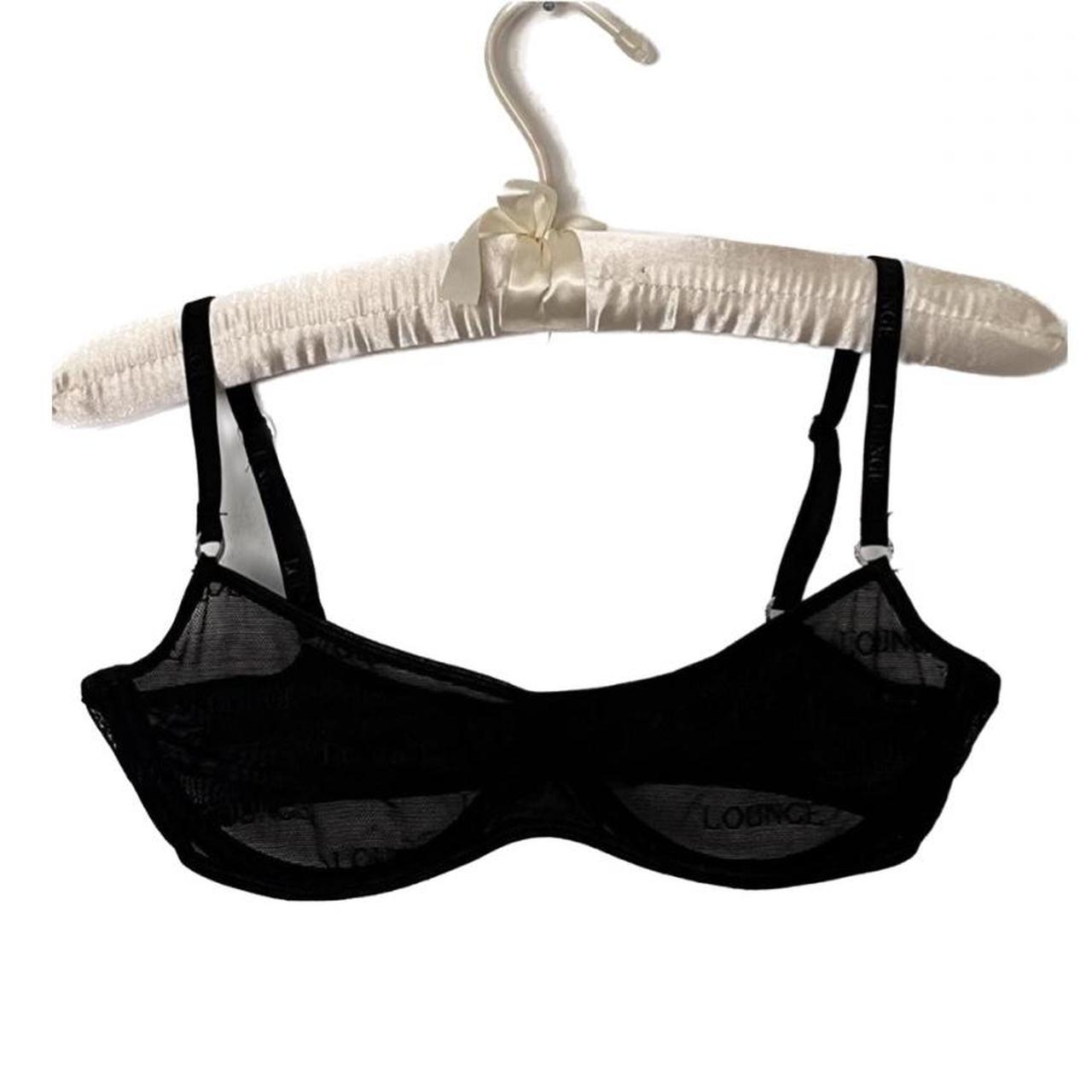 Selling this black lounge sheer mesh bra In Great... - Depop