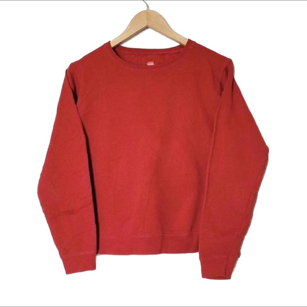 selling this red vintage 90s crew neck... - Depop