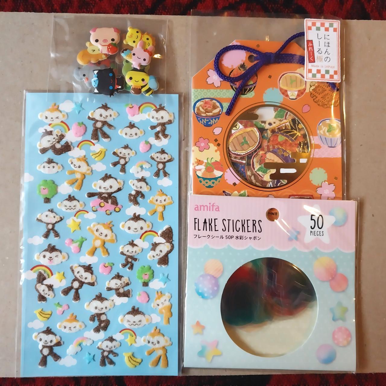 Heisei retro Kamio Japan crux sticker flakes felt... - Depop