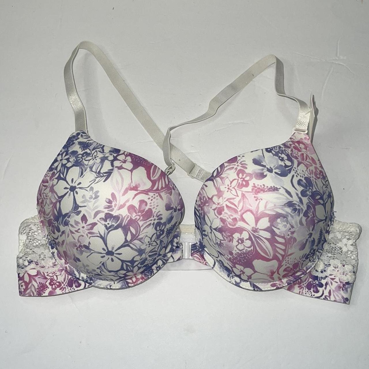 Super Push Up Double Padded Racerback Front Close... - Depop