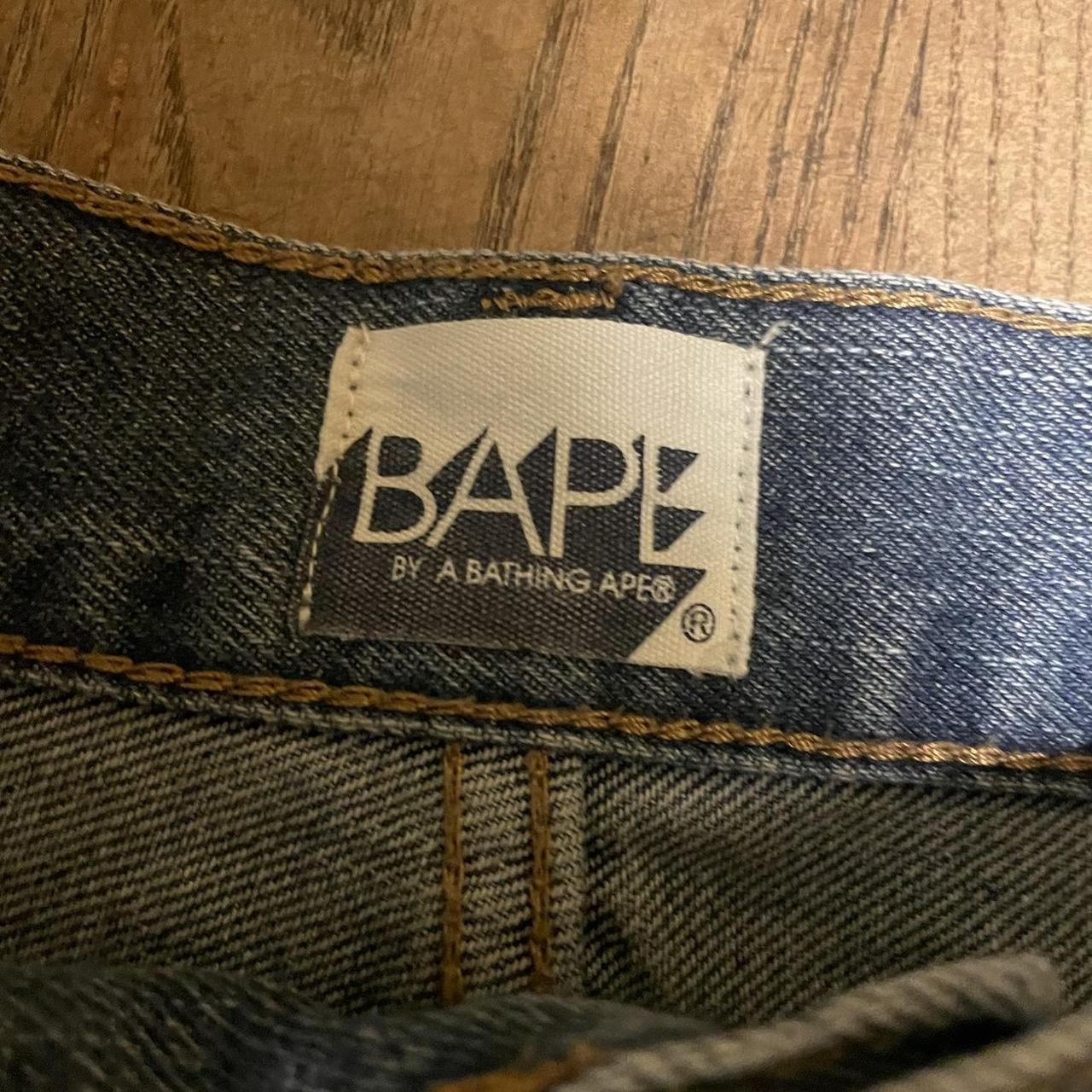 Vintage Bape Jeans. In great condition, only worn a... - Depop