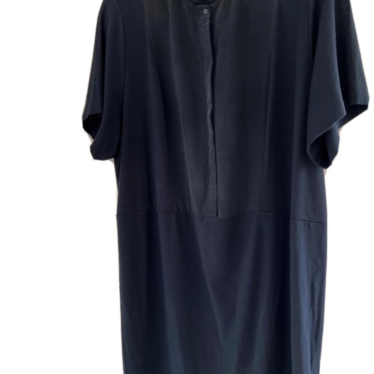 COS Soft ladies black tunic Viscose/Silk DRESS... - Depop