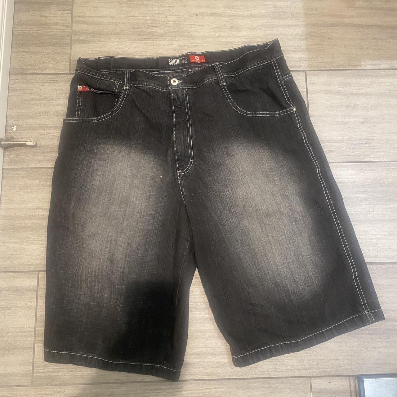Baggy southpole jorts size 40 #y2k #emo #skater... - Depop