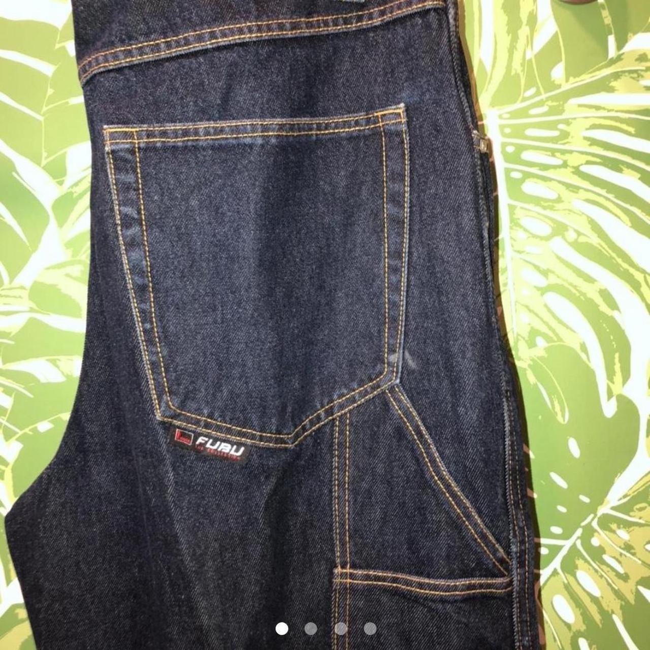 FUBU Men's Navy Jeans | Depop
