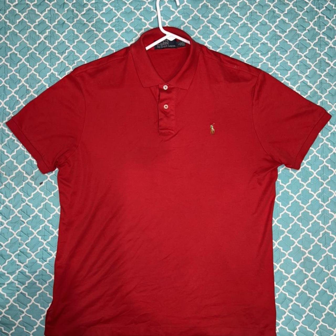 Medium Ralph Lauren red polo Shipping $6.20 I... - Depop