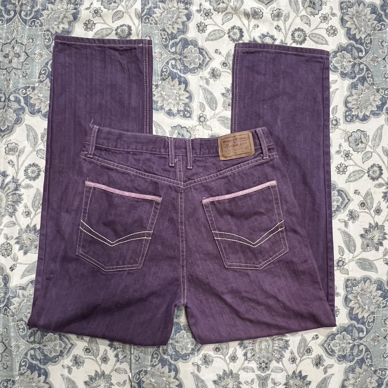 Vintage Regal Wear purple baggy jeans 36X34 Shipping... - Depop