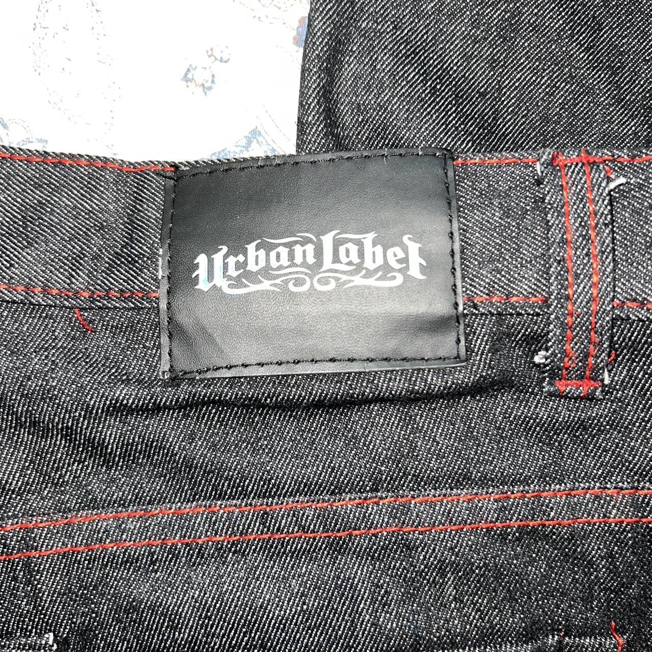 Urban label jeans with embroidered back pockets... - Depop