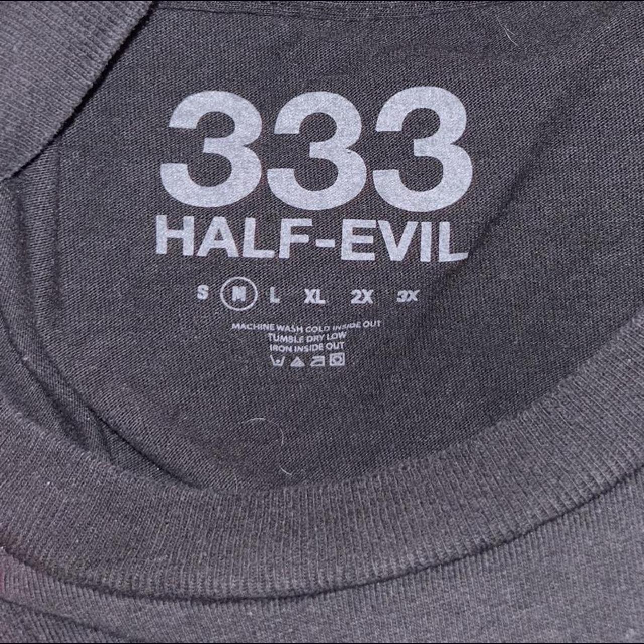 RARE HALF-EVIL TEE • Worn once • 100% Cotton •... - Depop