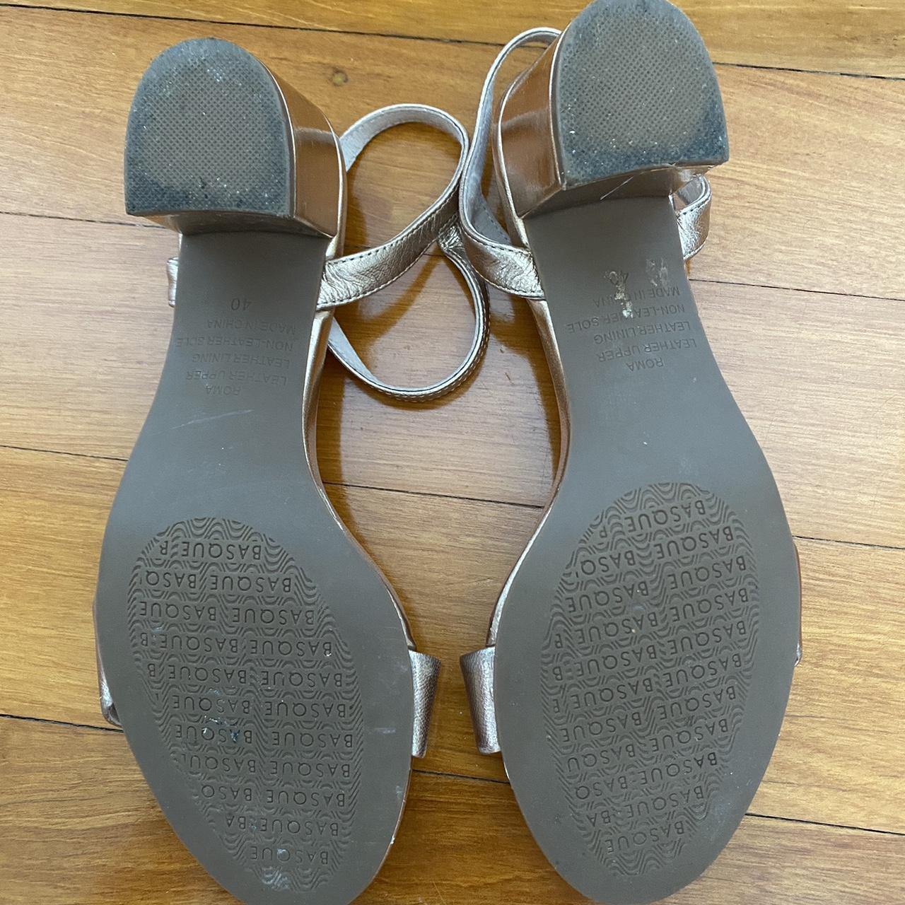 Basque rose gold low set heels size 9 #basque... - Depop