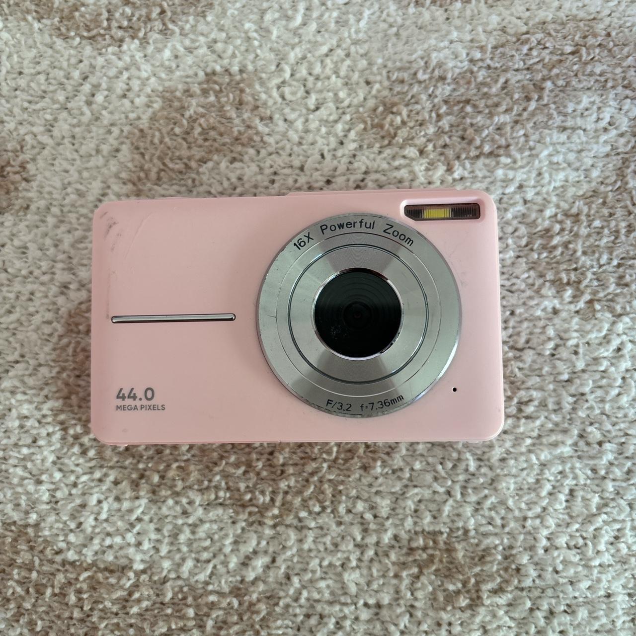 pink digital camera works perfectly comes with... - Depop