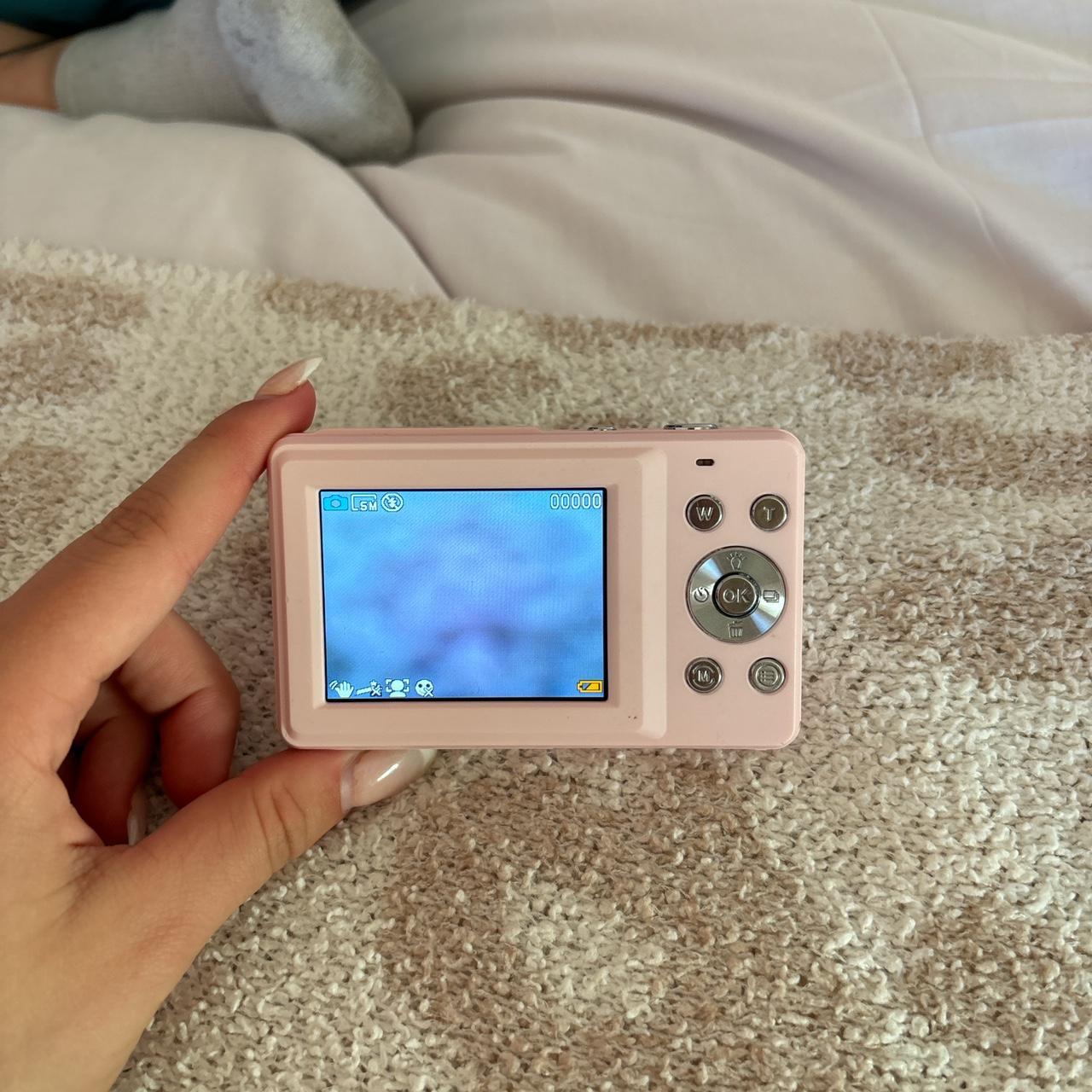 pink digital camera works perfectly comes with... - Depop