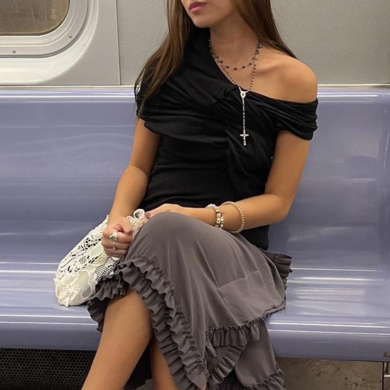 Junya Watanabe Black Asymmetric Top. It is a padded... - Depop