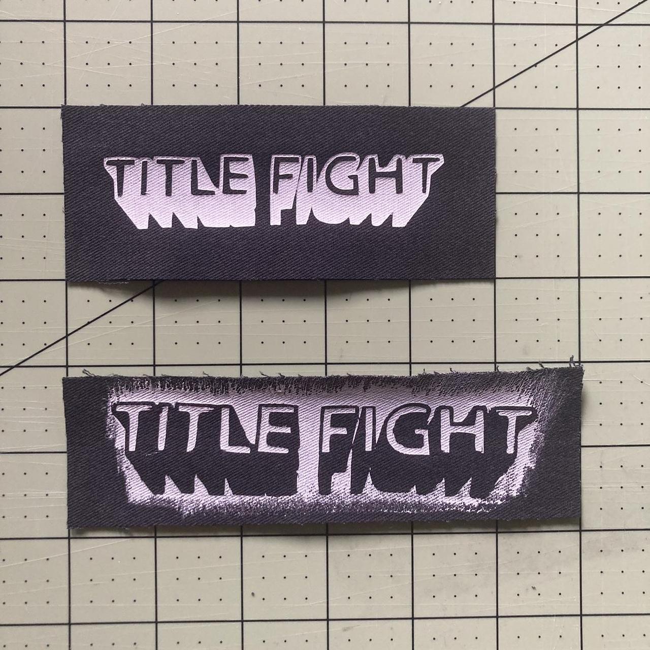 Title fight band patches PRICE IS FOR ONE... - Depop