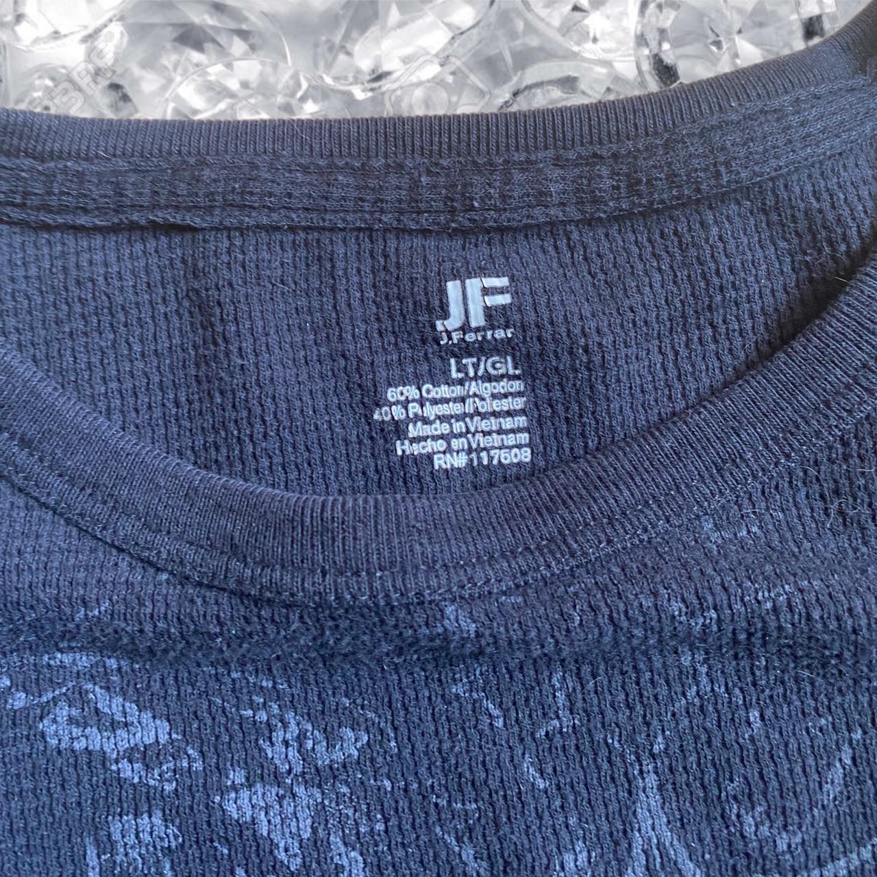 🎱 Y2K JF J.FERRAR THERMAL LONG SLEEVE SHIRT... - Depop