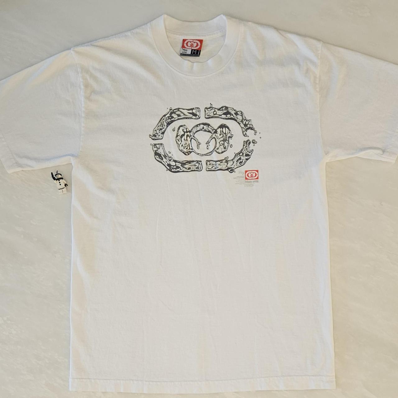 happy99 liquid mercury tee white size medium brand... - Depop