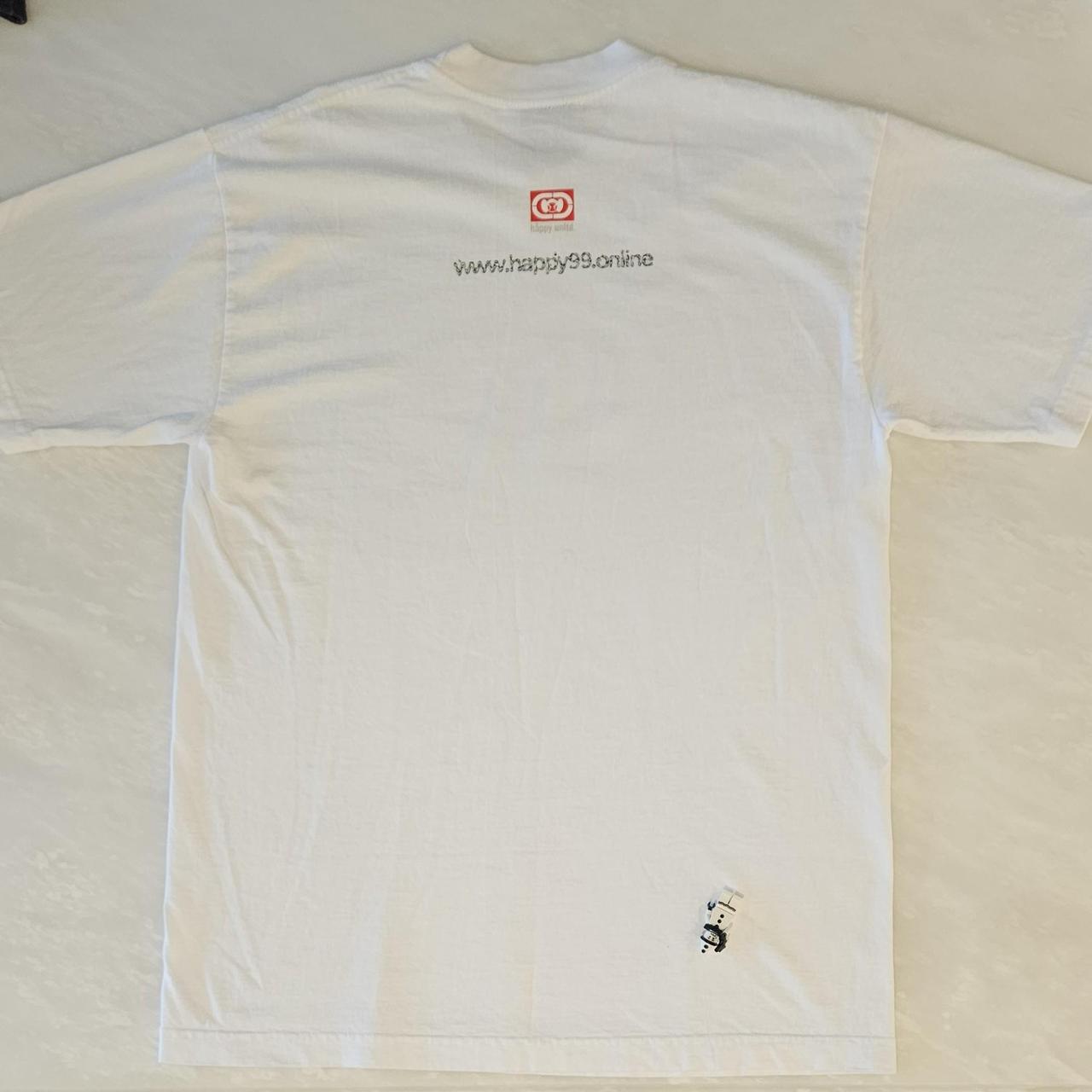 happy99 liquid mercury tee white size medium brand... - Depop