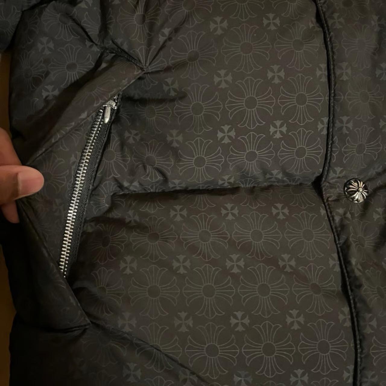 Chrome Hearts Black Cross Jacquard Puffer... - Depop