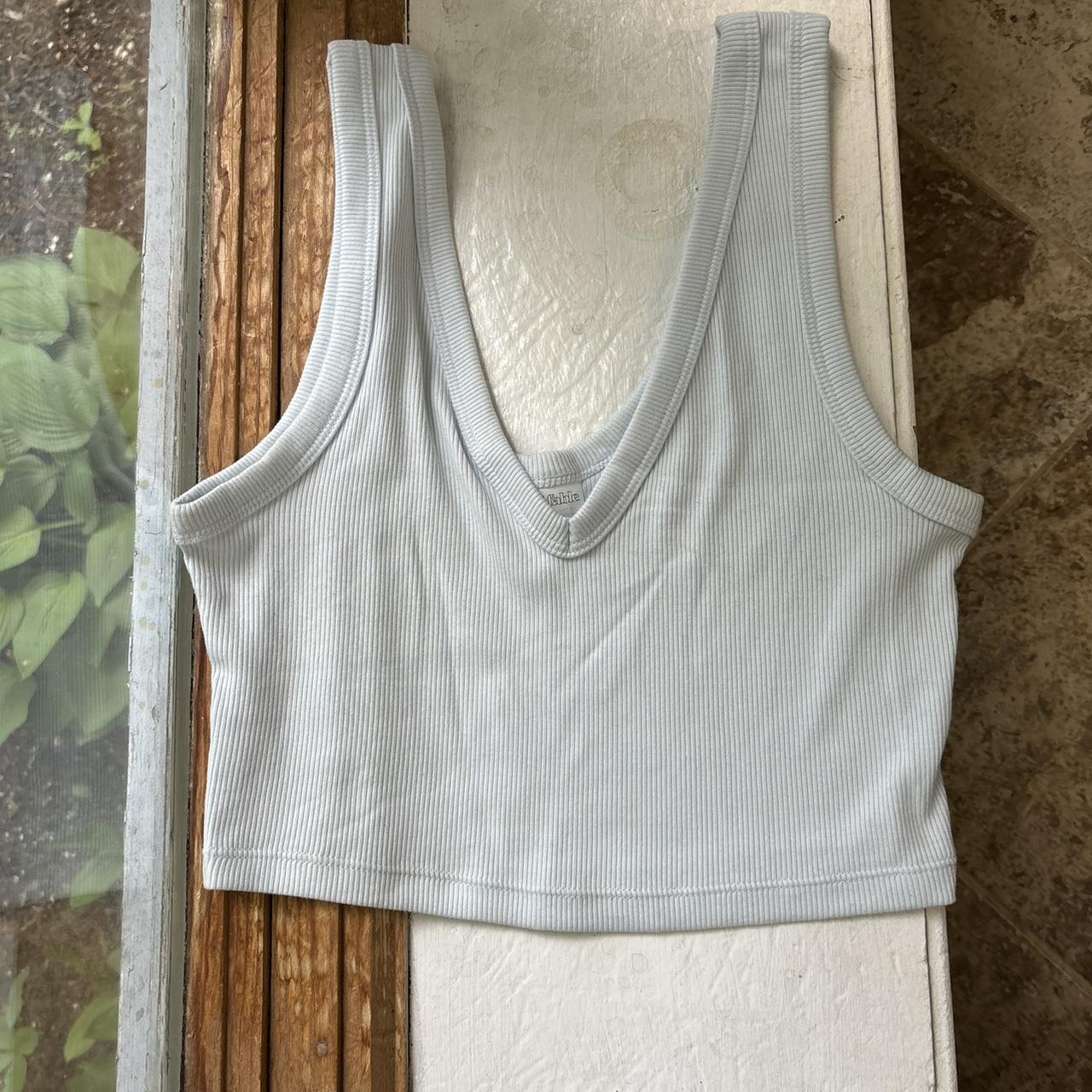 Wild fable tank top bundle! Light blue v neck... | Depop