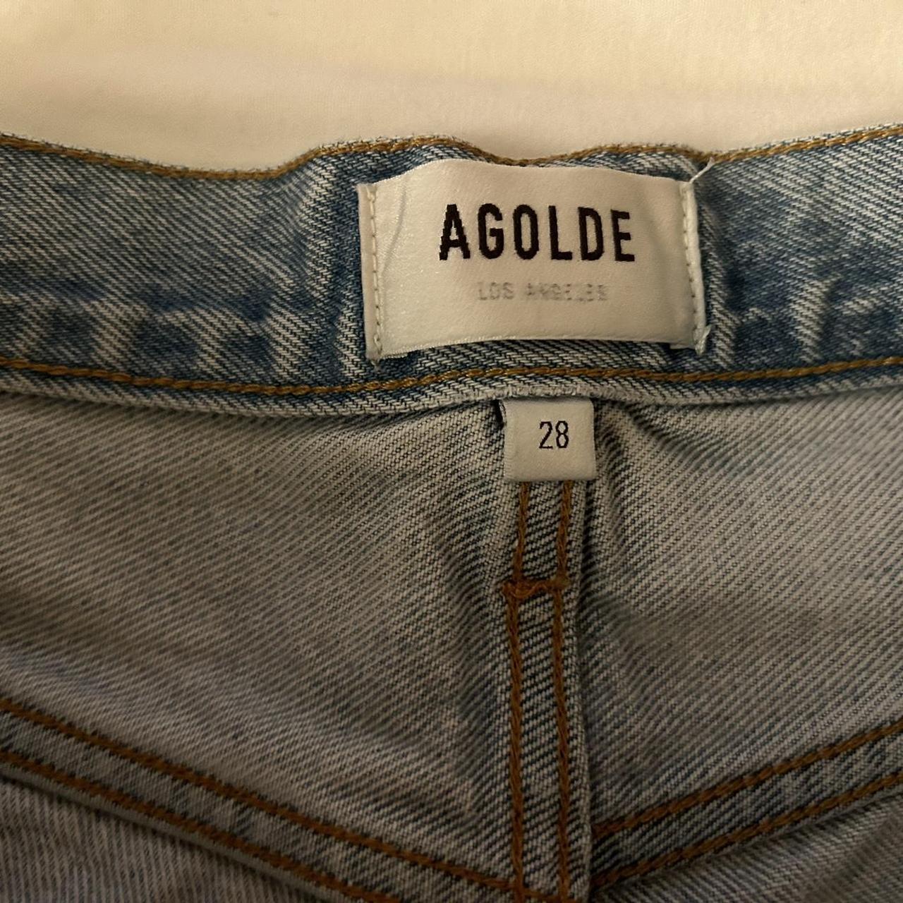 Agolde Riley Short Color Groove Size 28 Orig. Price... - Depop