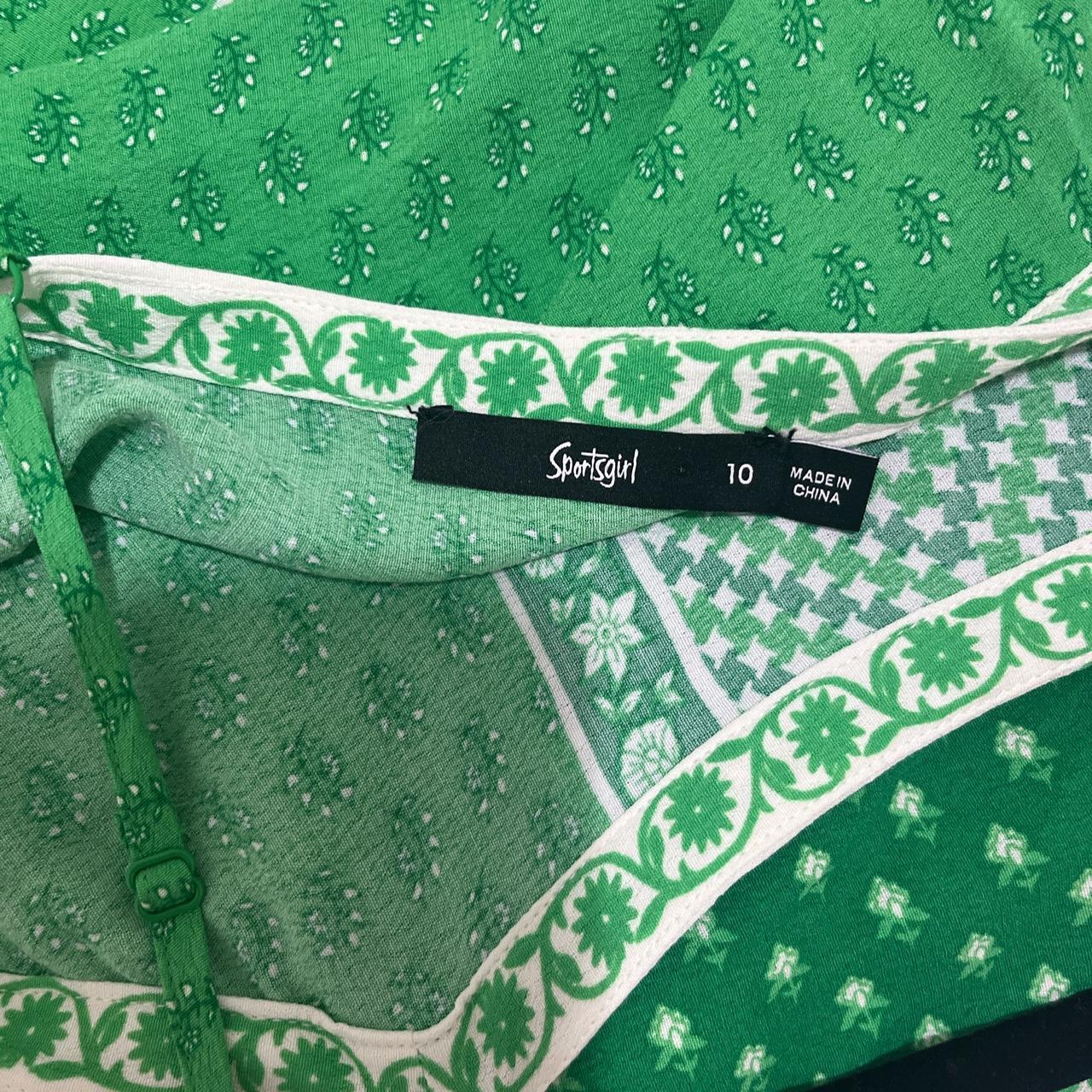 Green Sportsgirl Top And Pant Set Size 10 Worn Once Depop