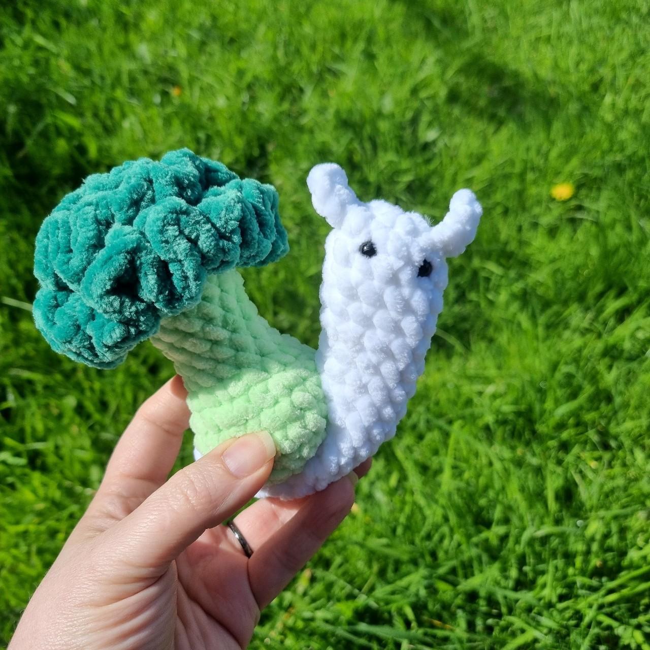 Handmade crochet broccoli snail!🥦🐌 (Pattern by... - Depop