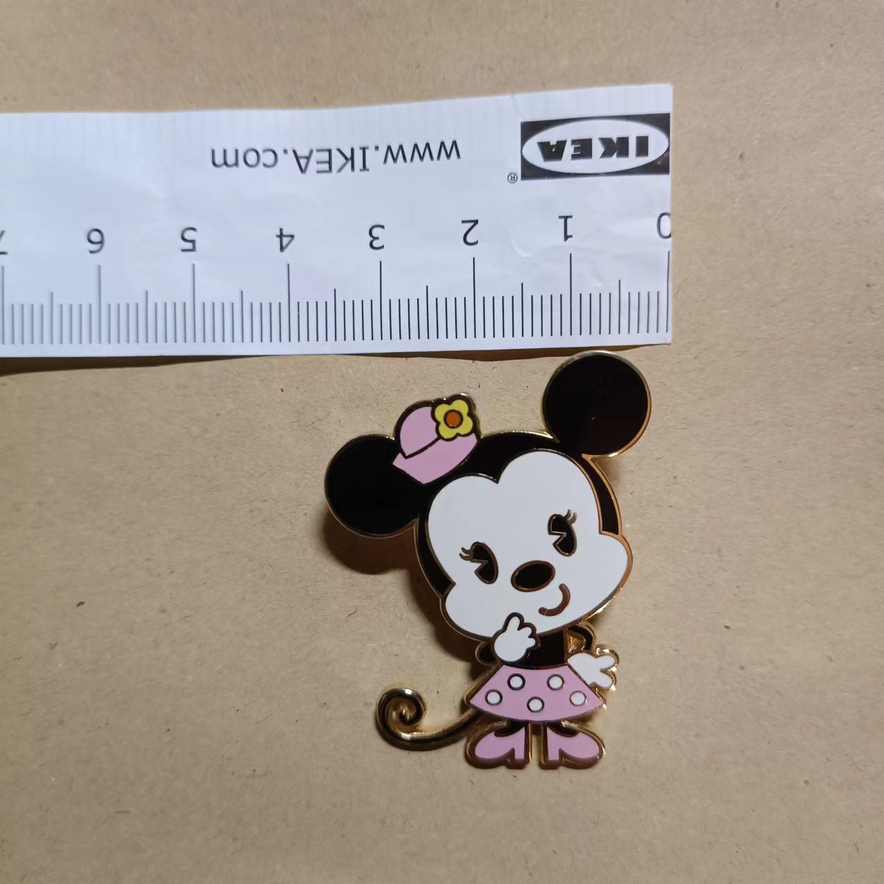 Disneyland Paris resort pink minnie mouse pin badge... - Depop