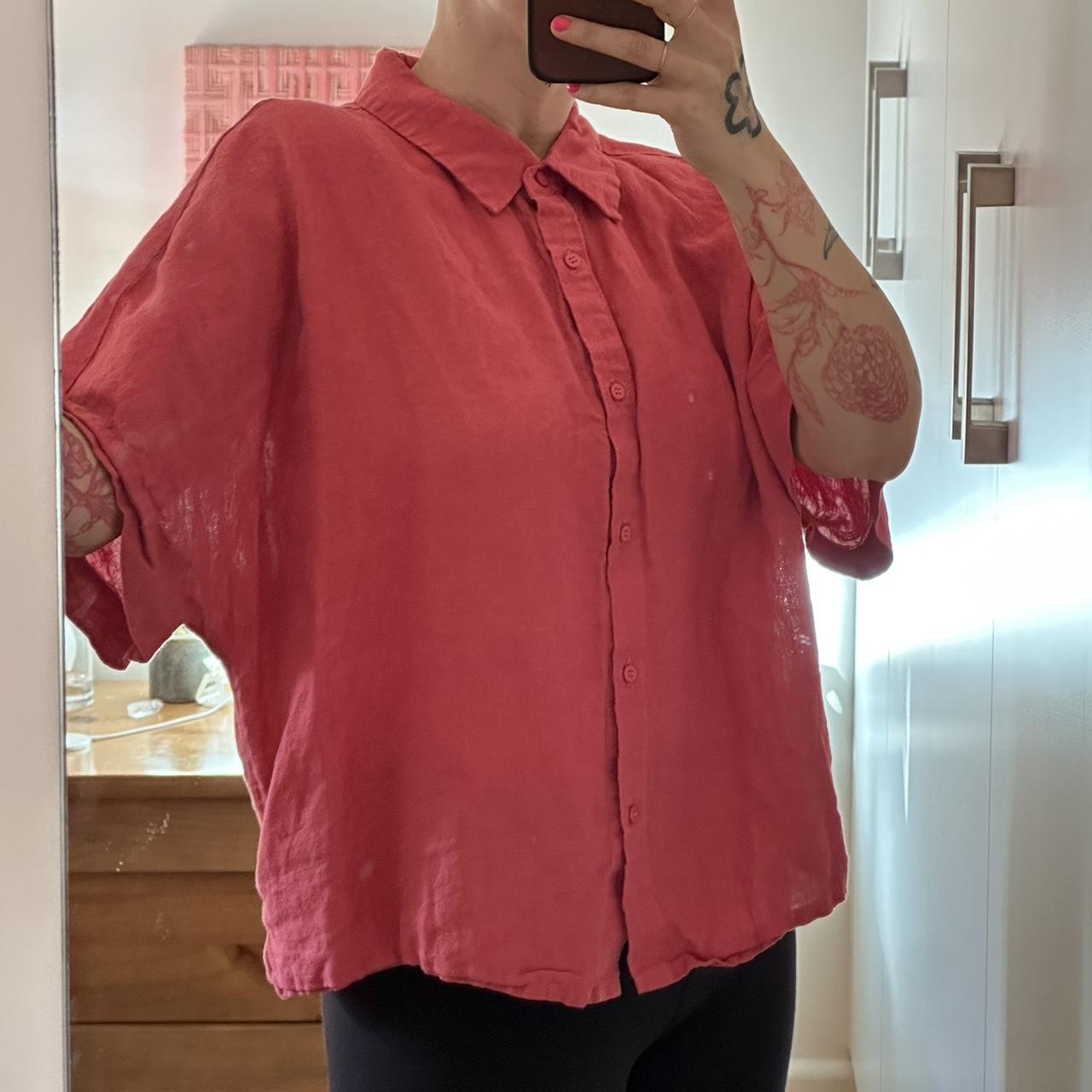 GORMAN size 10, 100%linen button up. Worn 4 times,... - Depop