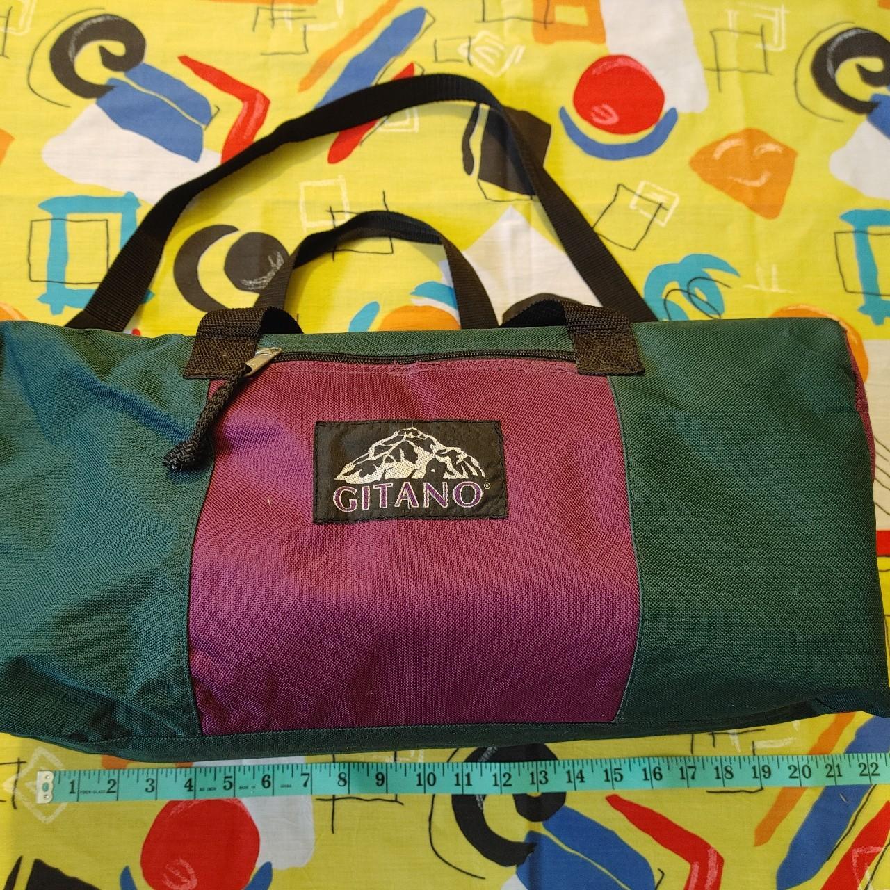 #Vintage #Gitano #colorblock #dufflebag #bag zipper... - Depop