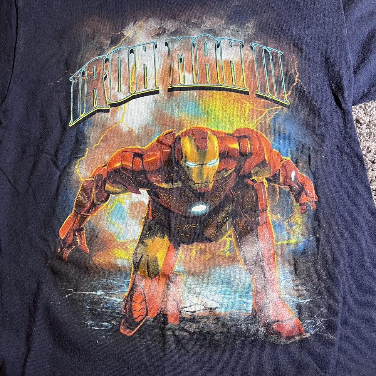 2010 iron man 2 kids tee size Large (8-9) Yrs... - Depop