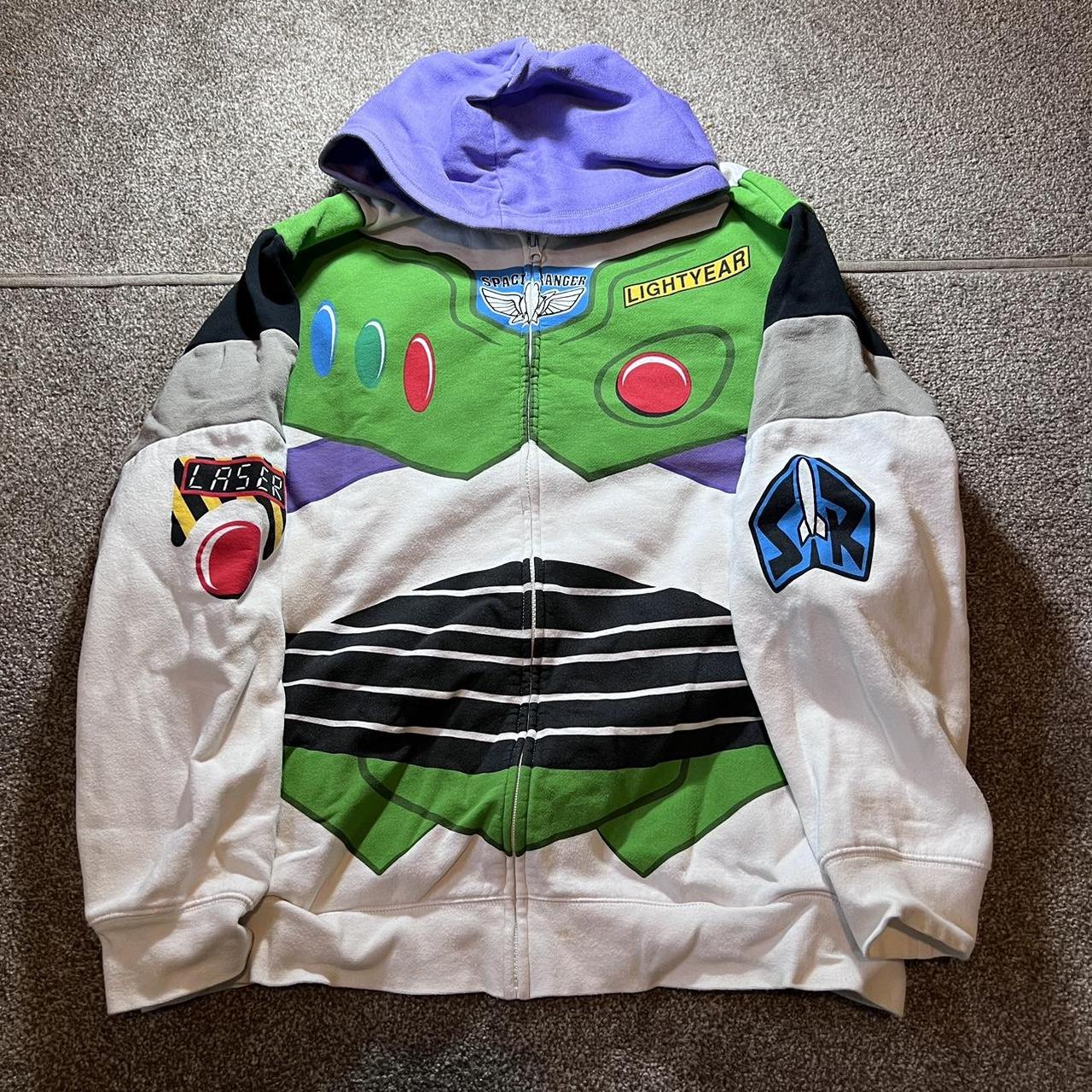 Disney parks buzz lightyear hoodie Size L... - Depop